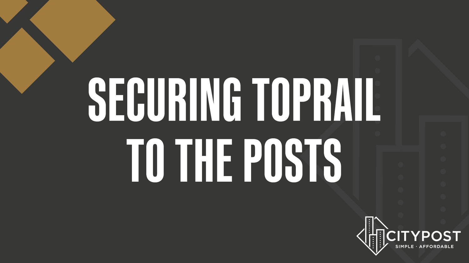 Installation – CityPost Cable Railing