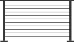 CityPost Deck Railing Segment – CityPost Cable Railing