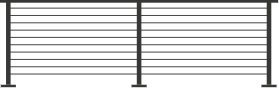 CityPost Deck Railing Segment – CityPost Cable Railing