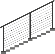 CityPost Deck Railing Segment – CityPost Cable Railing