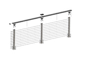 11 ft. Deck Cable Railing, 36 in. Base Mount, Grey – CityPost Cable Railing